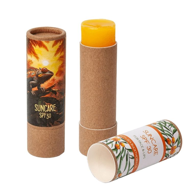 Stick solaire en carton – Crème solaire solide – EUROFACTO